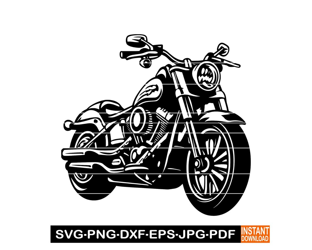 Chopper #3 SVG PNG DXF, Motorcycle Svg, Motor Bike, Chopper Clipart ...