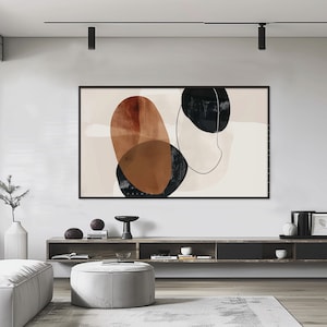 Samsung the Frame TV Art SET | Abstract Neutral Brown Modern Instant ...