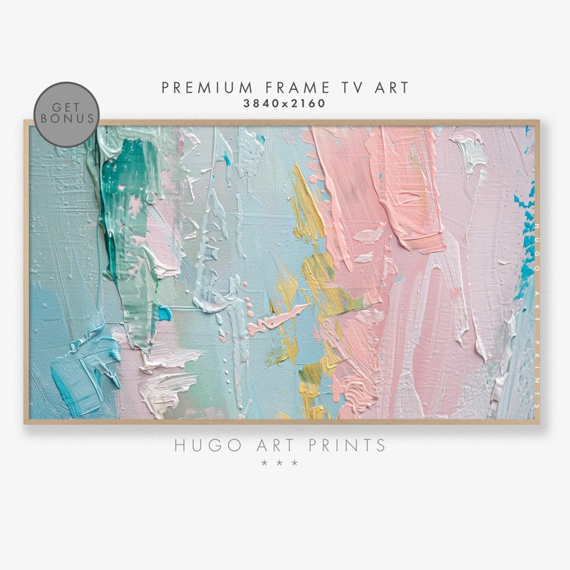 Abstract Wall Art Pastel - Etsy UK