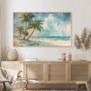 Samsung Frame TV Art, Tropical Island, Summer Frame TV Art ...