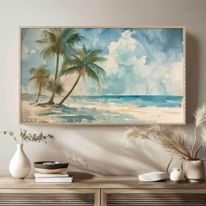 Samsung Frame TV Art, Tropical Island, Summer Frame TV Art ...