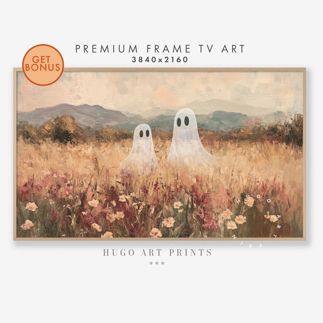 Samsung FRAME TV Halloween Vintage Landscape, Ghost Painting, Fall ...