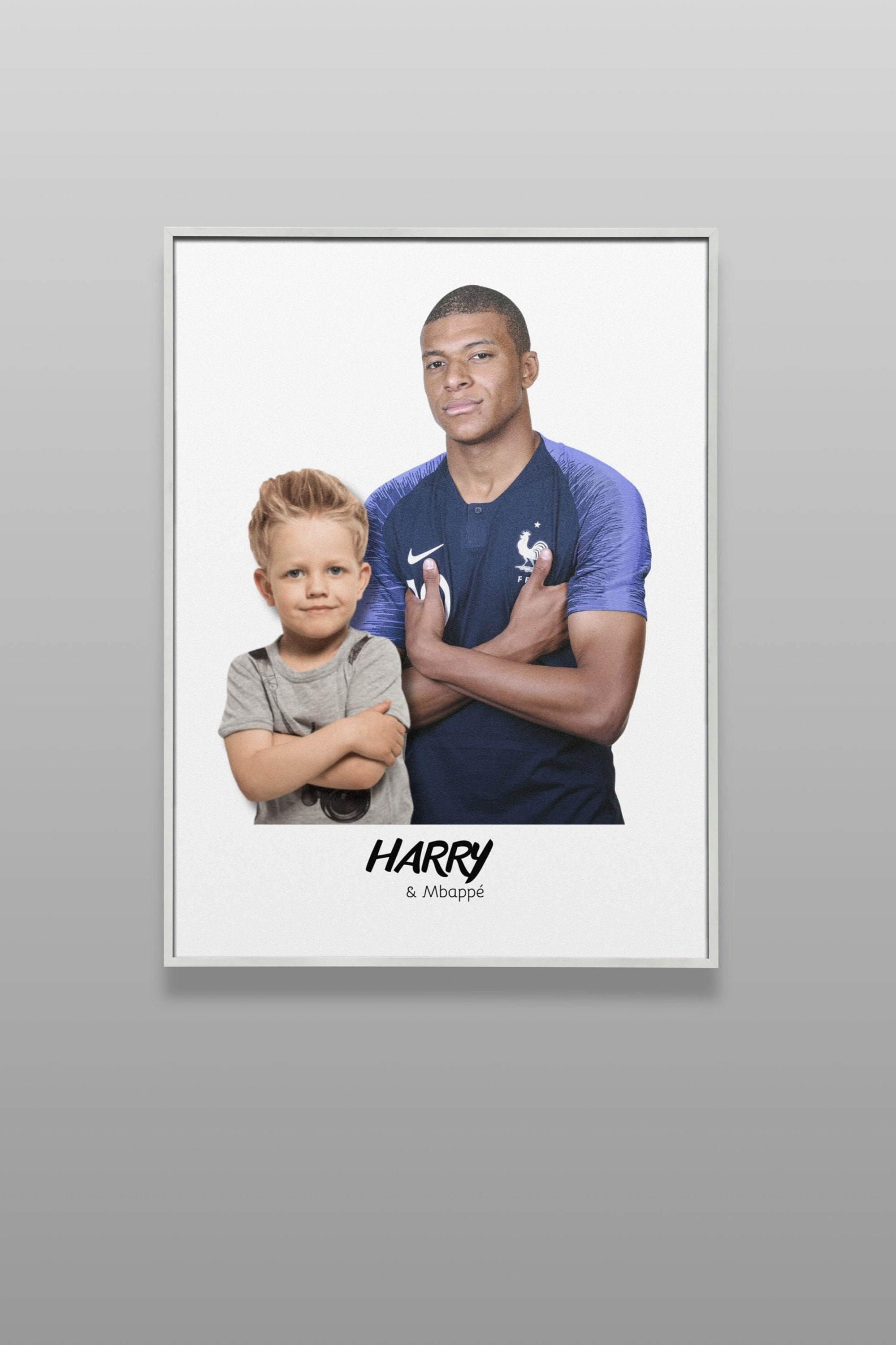 Personalized Kylian Mbappé Poster, Printable Gift, Personalized Soccer ...