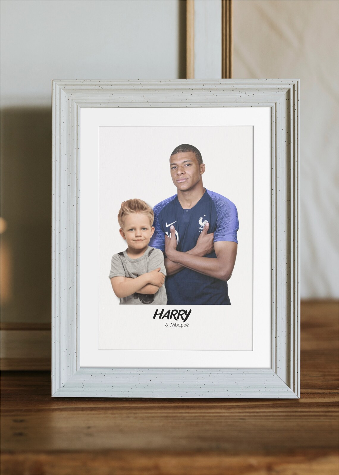 Personalized Kylian Mbappé Poster, Printable Gift, Personalized Soccer ...