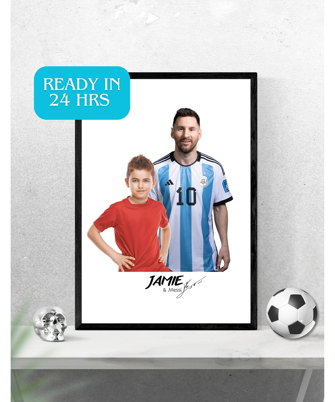 Printable Lionel Messi Poster, Custom Messi Poster, Digital Messi Gift ...