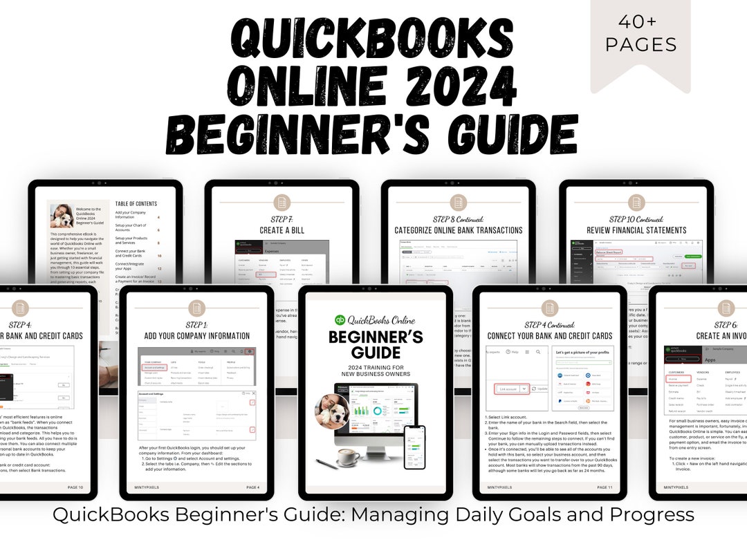 Quickbooks Beginner's Guide EBOOK: for Setting up and Managing Finances ...