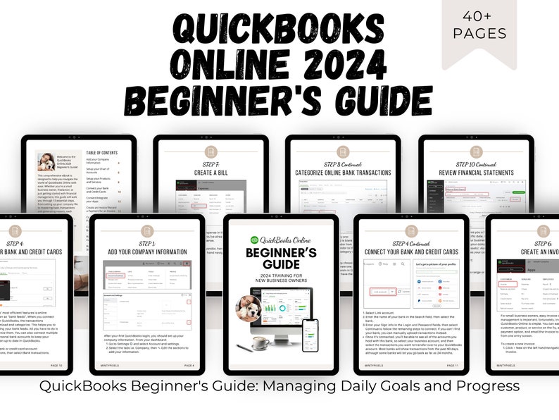 Quickbooks Beginner's Guide EBOOK: for Setting up and Managing Finances ...
