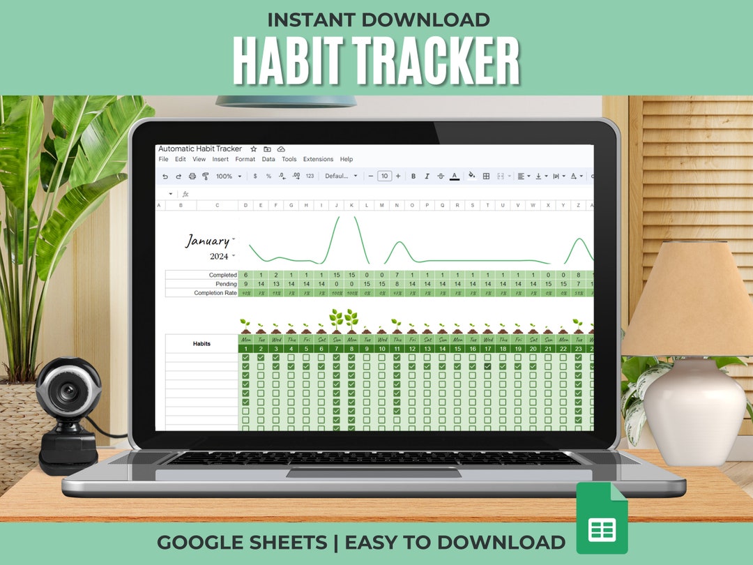 Growing Habit Tracker - Daily Planner & Progress Monitor | Automatic ...
