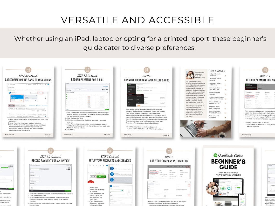 Quickbooks Beginner's Guide EBOOK: for Setting up and Managing Finances - Perfect for Small ...
