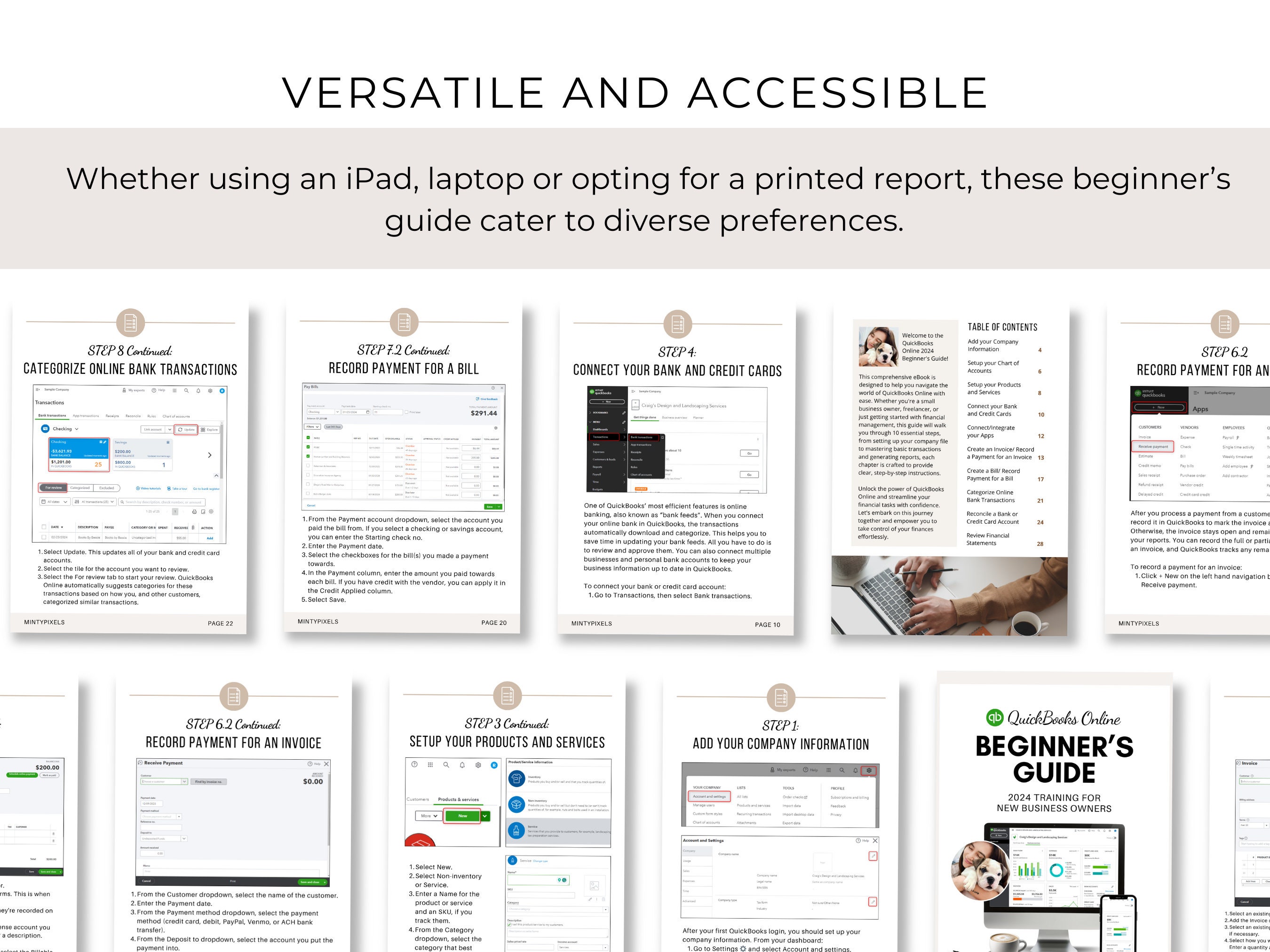 Quickbooks Beginner's Guide EBOOK: for Setting up and Managing Finances ...