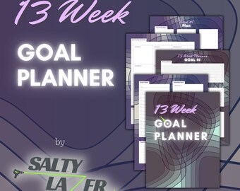 13 Week Goal Planner (prisms Edition) - Printable + PDF - 138 Pages - Etsy