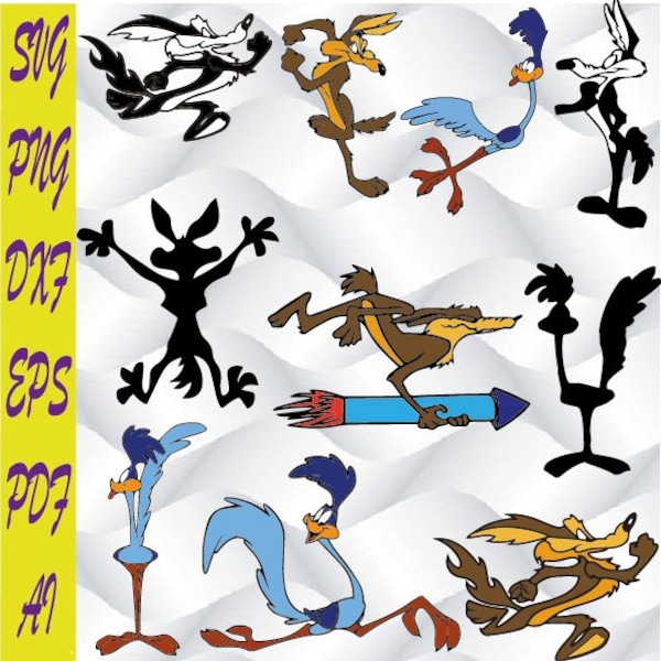 Wile E Coyote Svg - Etsy