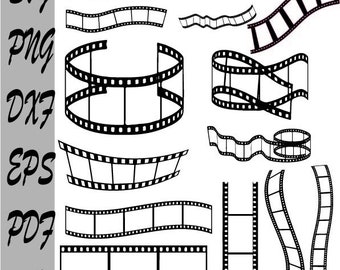 20 Movie Svg Bundle, Png, Jpg, Ai, Commercial Use, Film Svg, Camera Svg ...