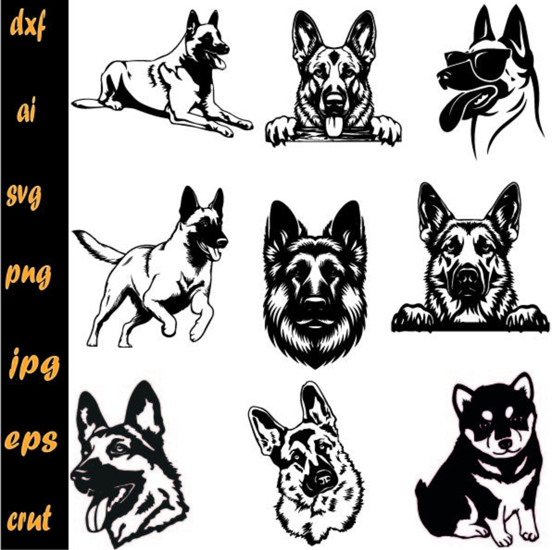 Dog Svg, Dog Clipart, Dog Breed Svg , Dog Svg Cut Files , Dog Cricut ...