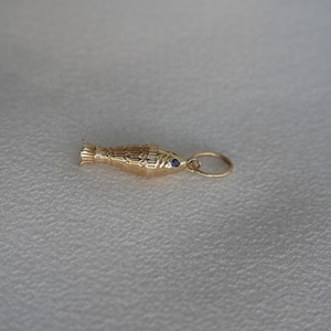 Solid 14k Fish Charm - Etsy