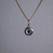 Solid 14k Gold Evil Eye Charm - Etsy