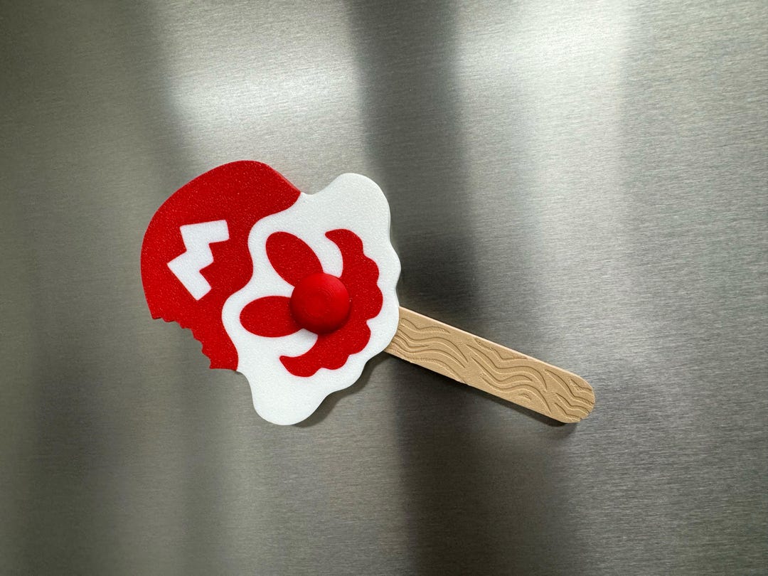 Retro Mario Popsicle Magnet 3D Printed - Etsy