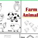Farm Animals Coloring and Tracing Worksheets for Children's Learning ...