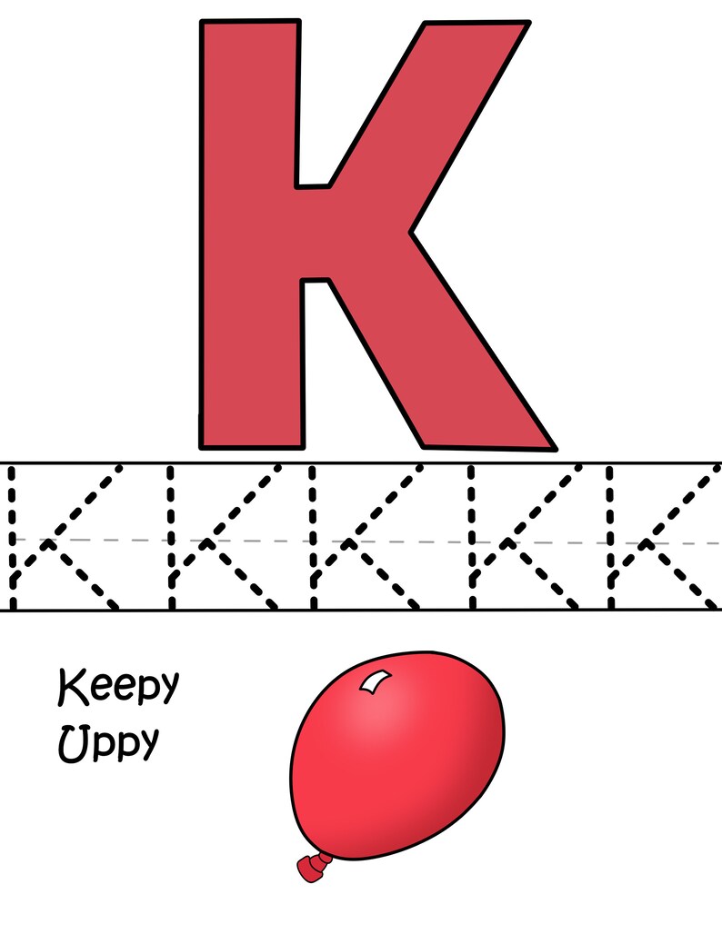 Bluey Children Alphabet Tracing/coloring Worksheet Digital Printing - Etsy