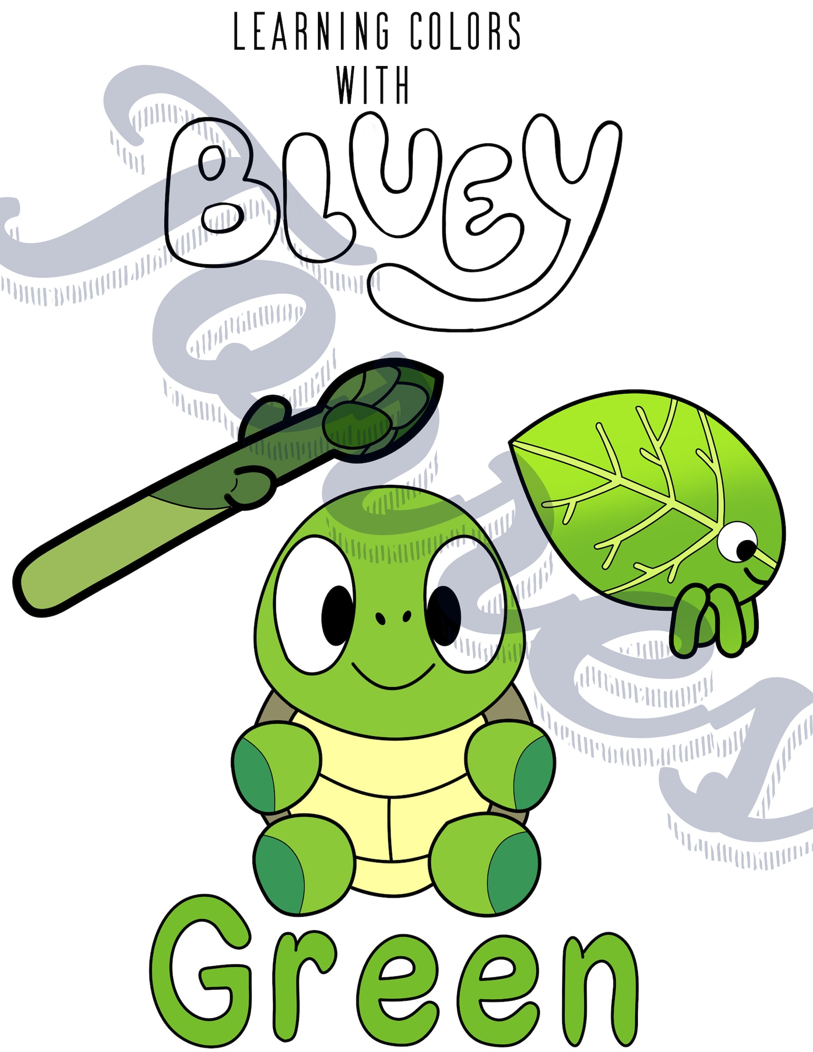 Bluey Children Color & Tracing Learning Worksheets - Etsy