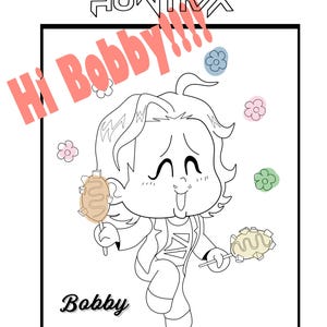 K-pop Demon Hunter Color Worksheets Part One - Etsy