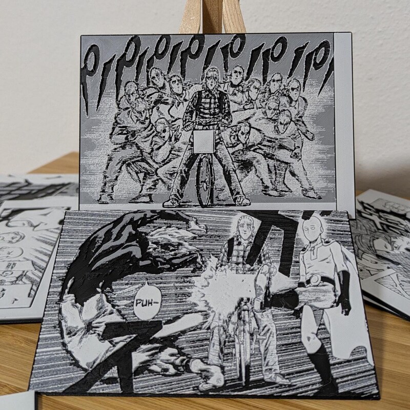 One Punch Man Manga Panels - Etsy