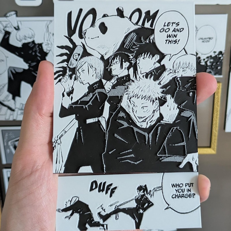 Yuji Manga Panel - Etsy