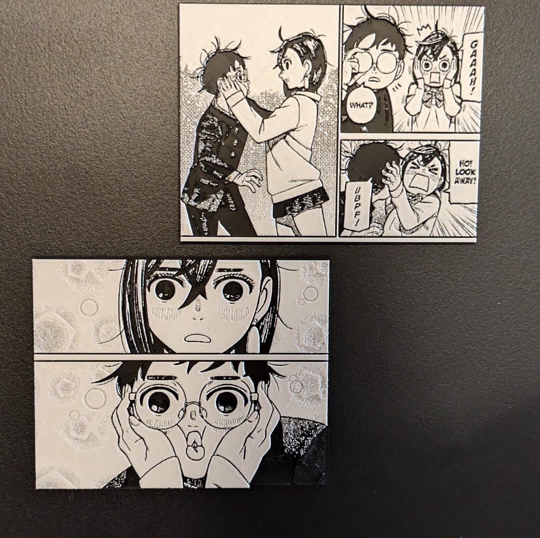 Dandadan Magnet - Double Panel Okarun and Momo Funny Scene 9x13 Cm ...