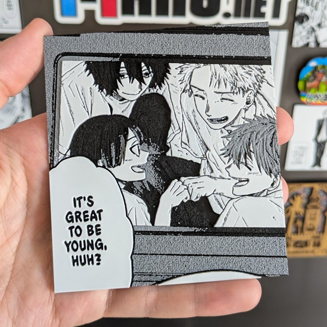 Fragrant Flower Manga Magnet: Rintaro & Kaoruko Fan Art - Etsy