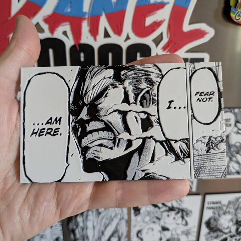 All Might Manga Panel - Etsy