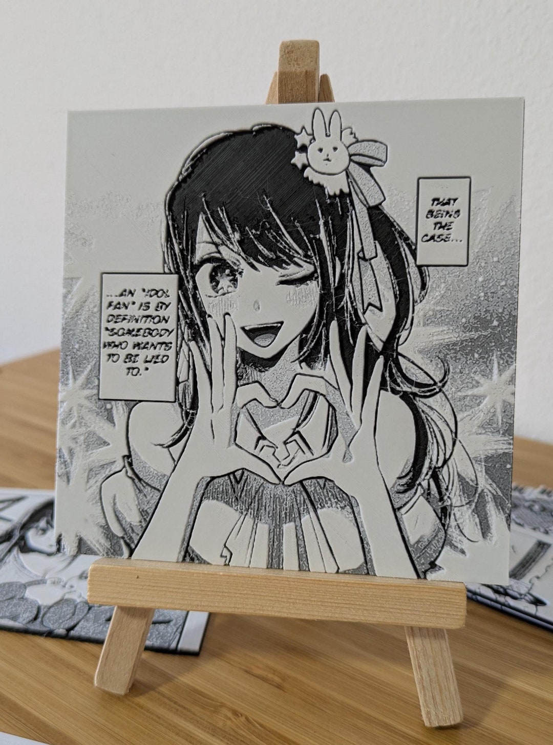 Oshi No Ko Magnet – Ai Hoshino Idol Panel 10x10 Cm 3D Handmade Manga ...