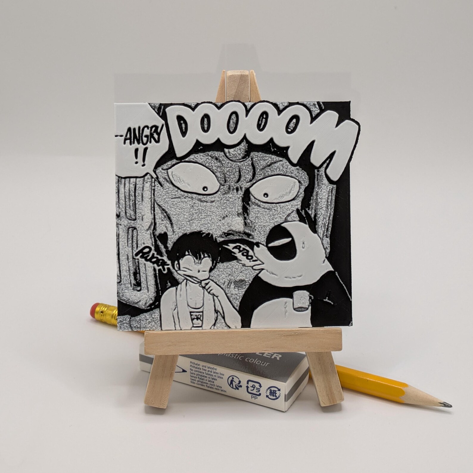 Ranma 1/2 & Genma Magnet – “ANGRY DOOOOM” Soun Tendo Face 9x10cm 3D ...