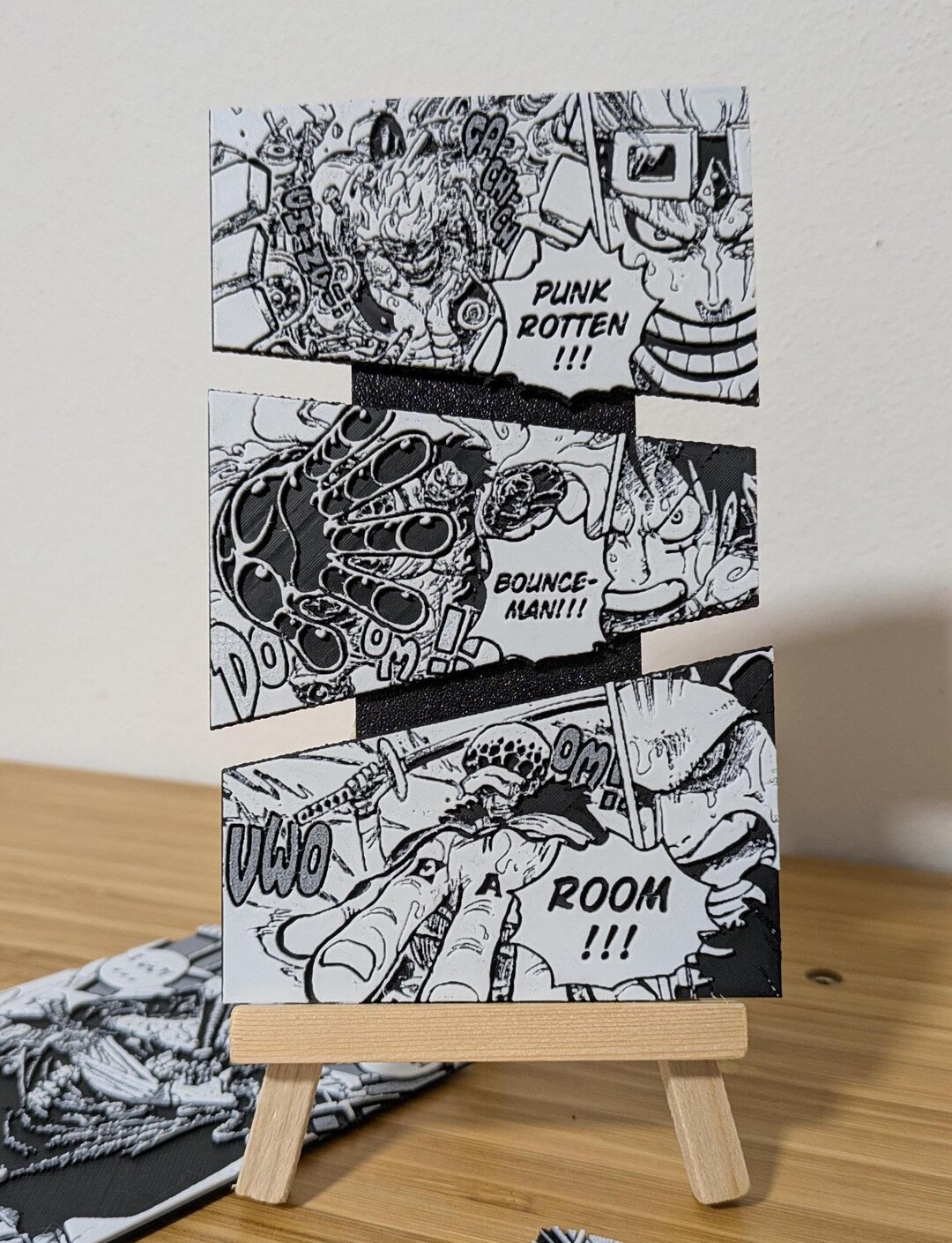 One Piece 3 Capitani - Calamita Tripla 9x14cm Totale - Ispirata Al ...