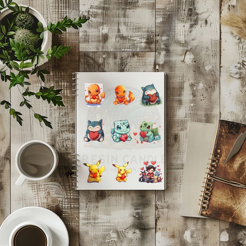 Cute Pokemon Sticker Set Instant Download and Printable - Etsy
