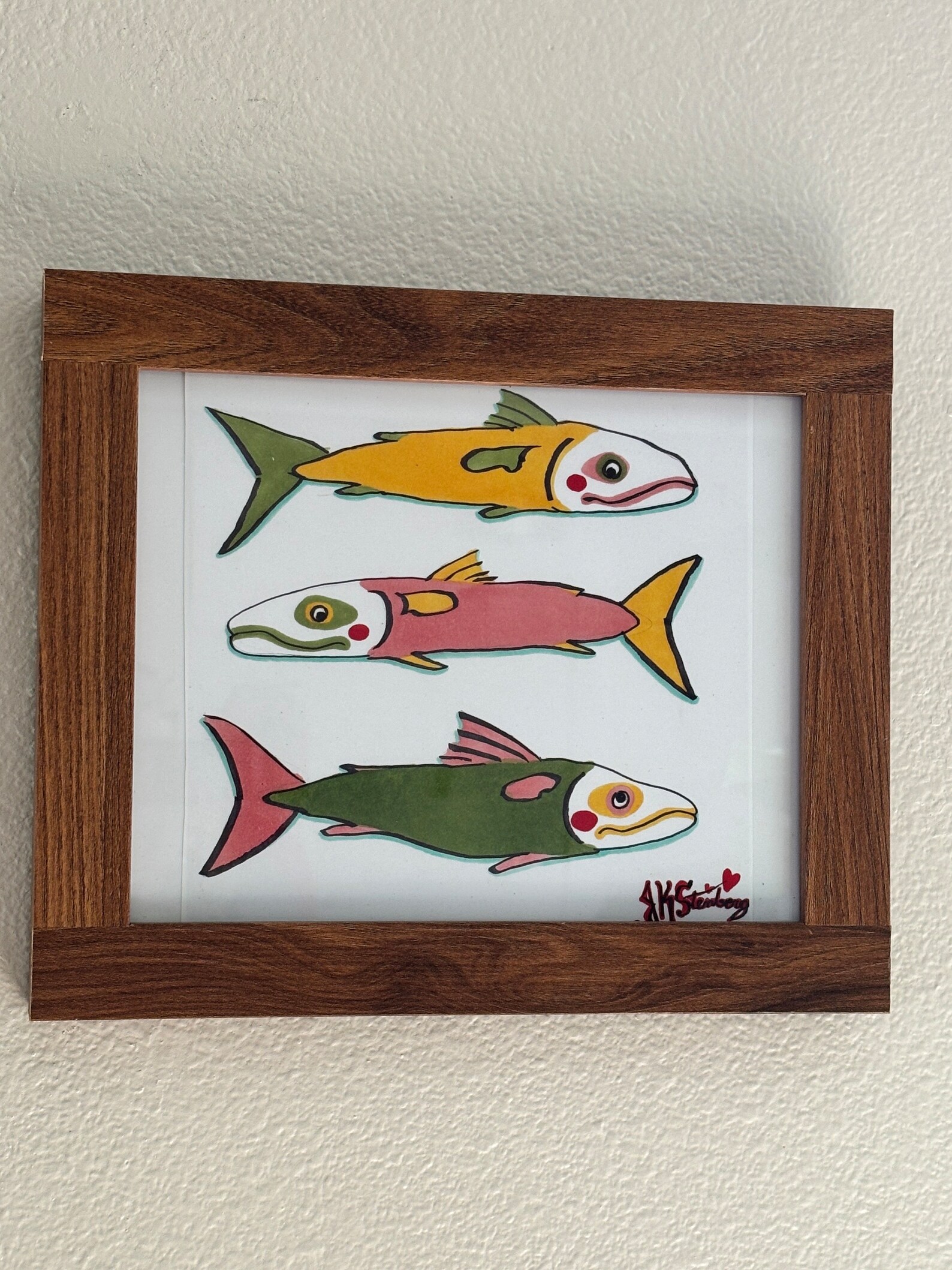 Whimsical “clownish Fish” Marker Art - Etsy