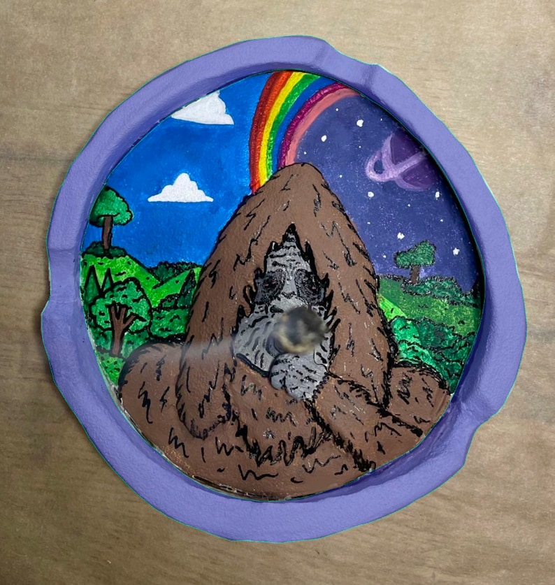 Handmade 3D Smoking Sassy the Sasquatch Ashtray/cigarette Holder Stoner ...
