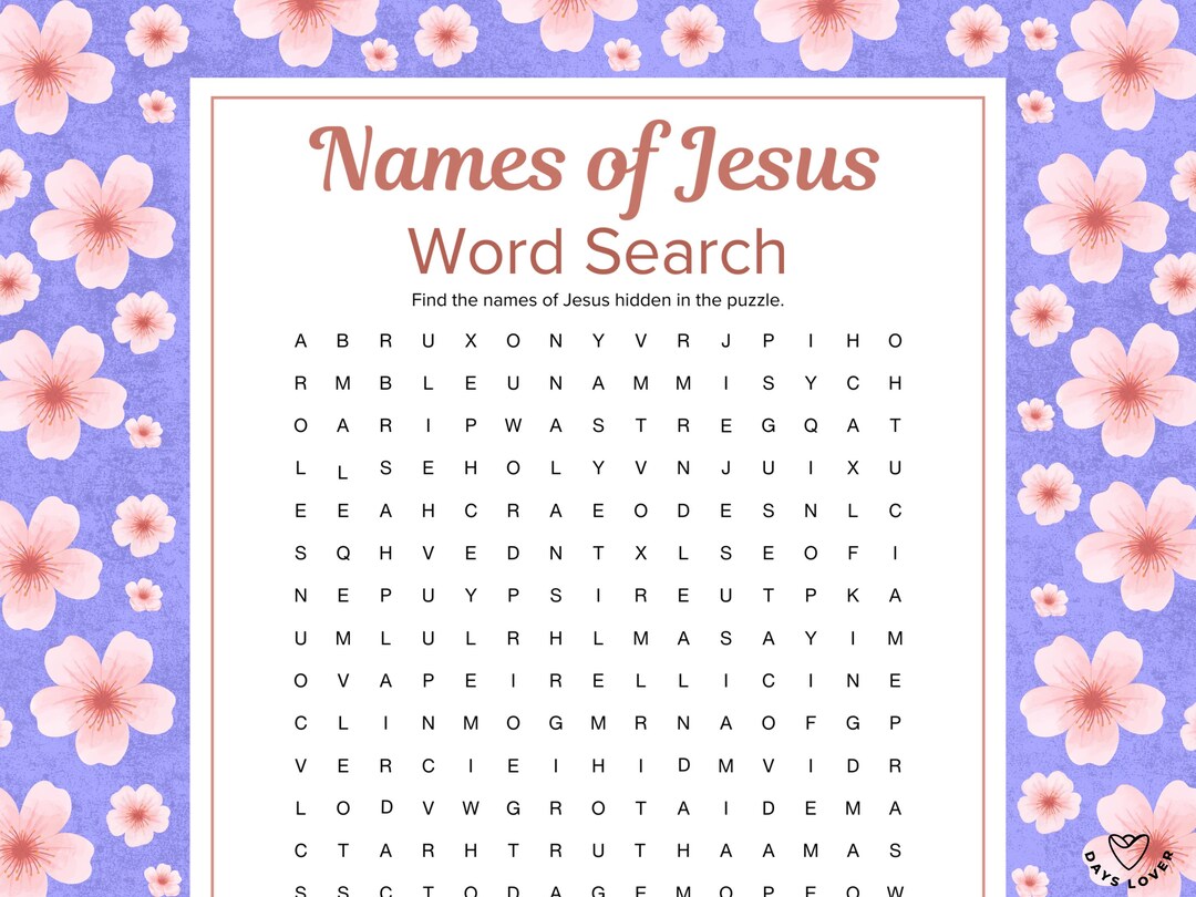 Women Ministry Game Bible Word Search Printable Youth Group Game Fun ...