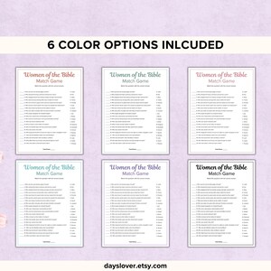 Bible Game Women of the Bible Study Group Women Ministry Sunday School ...