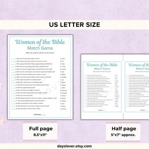 Bible Game Women of the Bible Study Group Women Ministry Sunday School ...