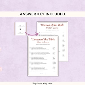 Bible Game Women of the Bible Study Group Women Ministry Sunday School ...
