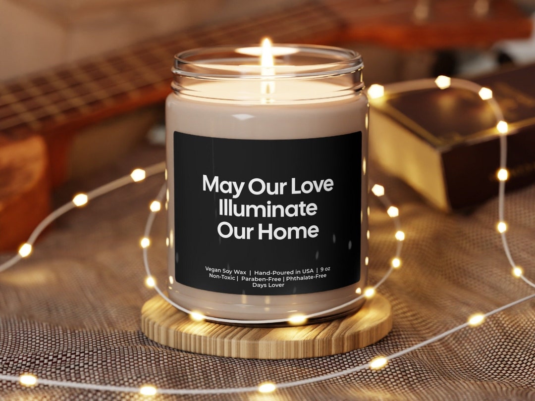 Wedding Anniversary Gift Candle Romantic Love Message Gift for Her ...