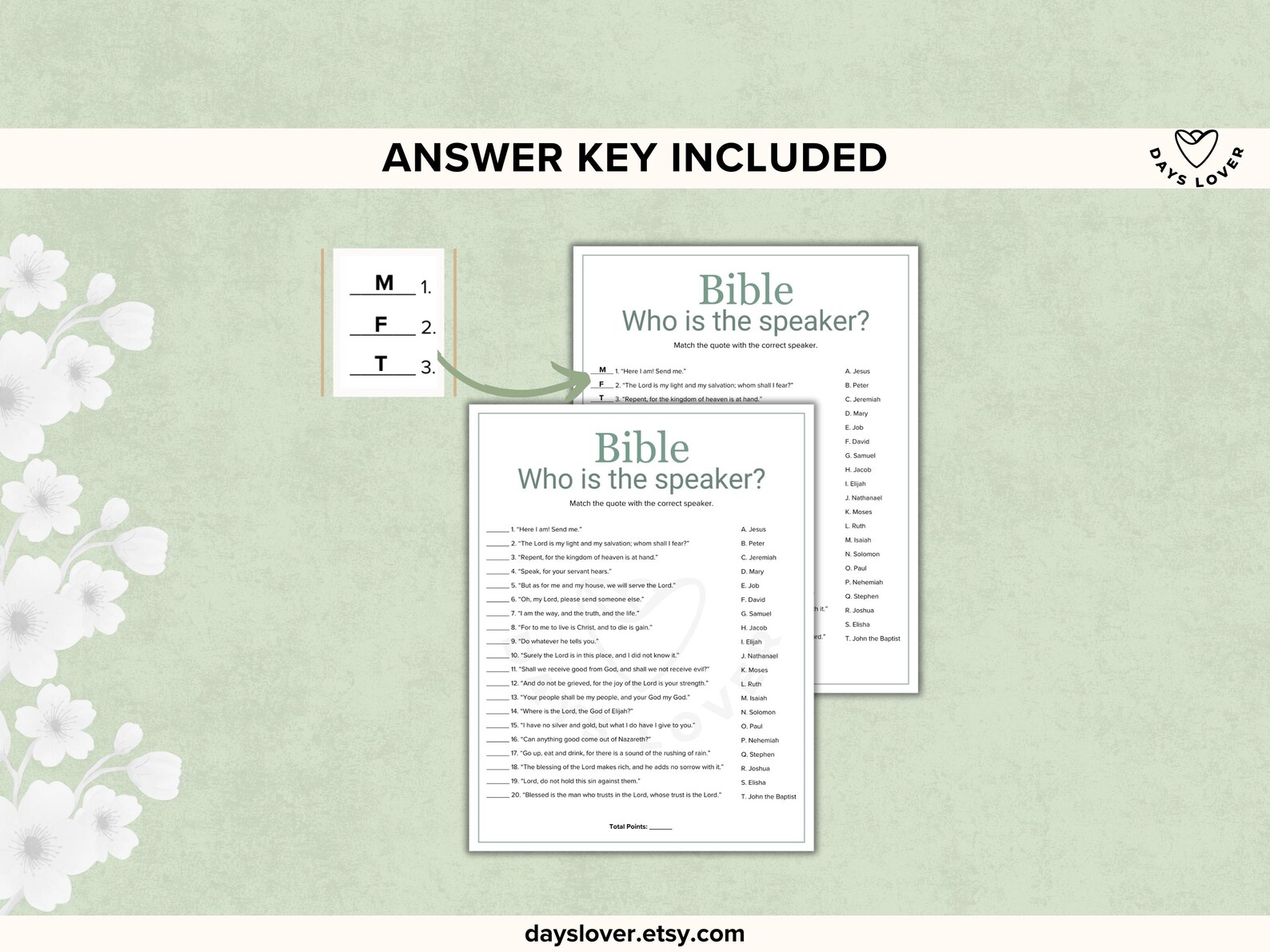 Bible Game Printable Women Ministry Game Youth Group Fun Quiz for ...