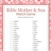 Bible Mothers Day Game Printable Women Ministry Game Mother and Son ...