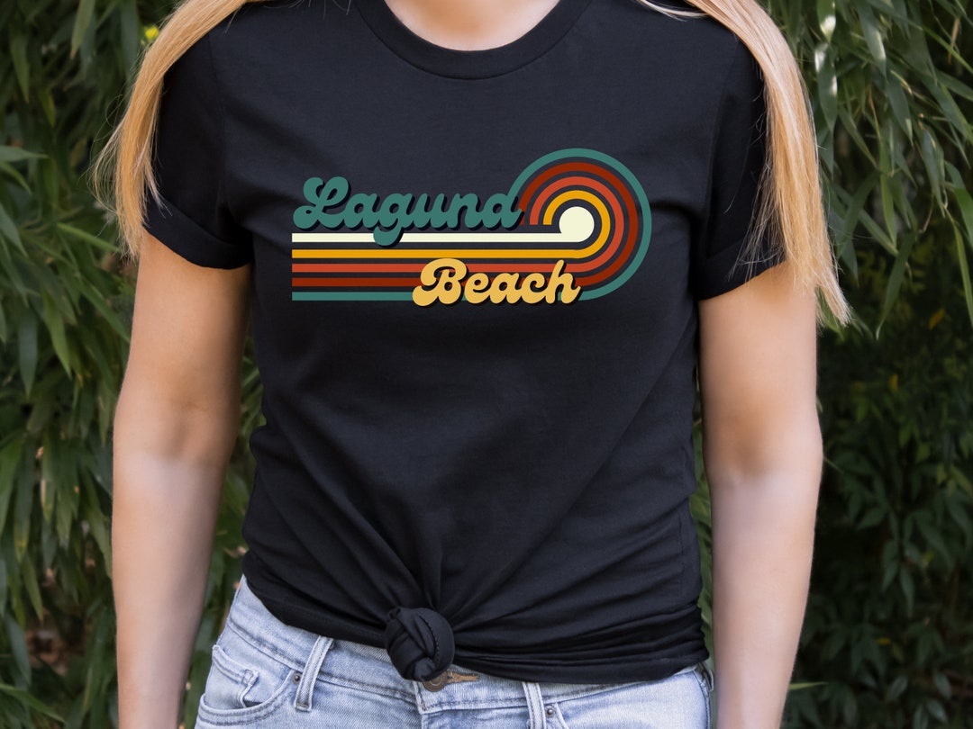 Retro Beach Shirt for Women, Laguna Beach CA Tshirt, Surf Shirt, Gift ...