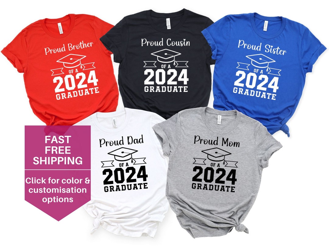 Personalized Family Graduation Shirts, Custom Class of 2024 Family ...