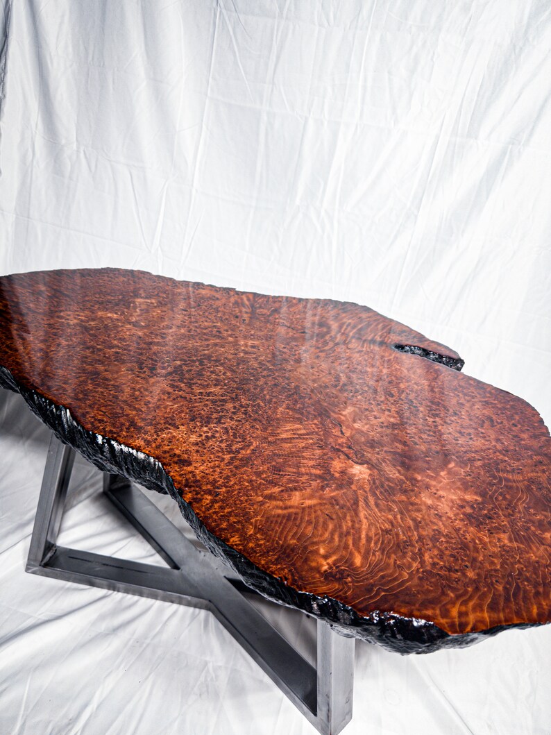 Live Edge Redwood Burl Table - Etsy