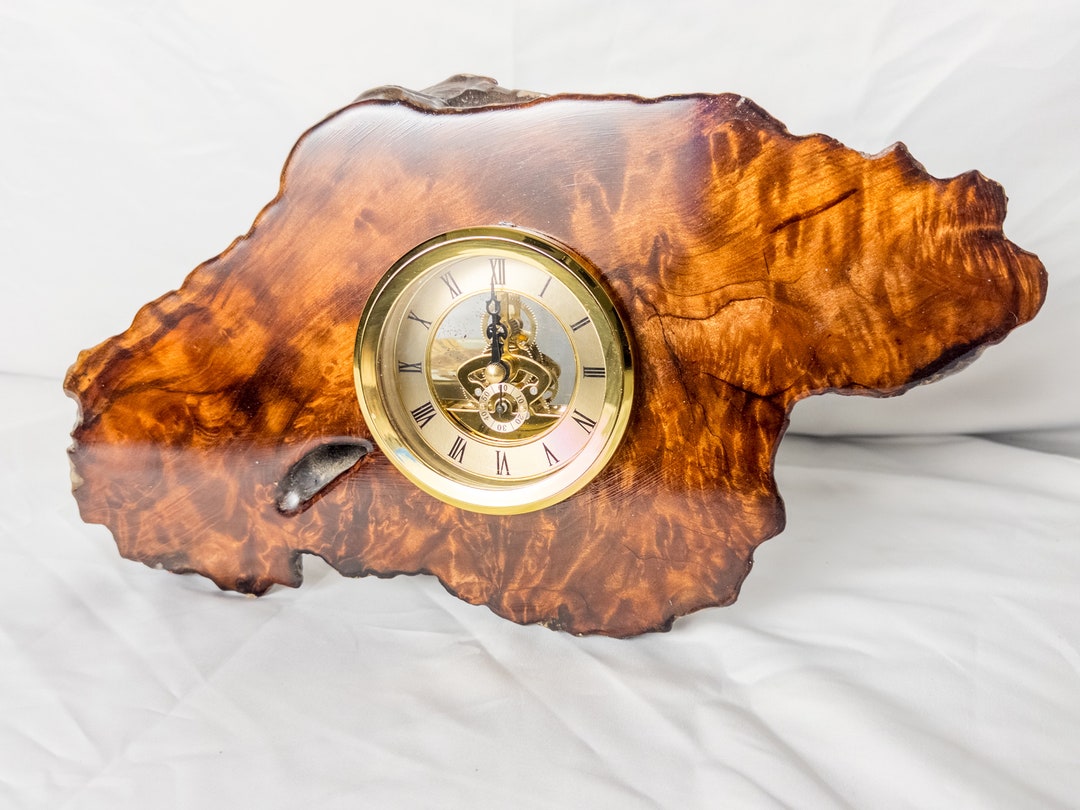 Redwood Burl Clock - Etsy