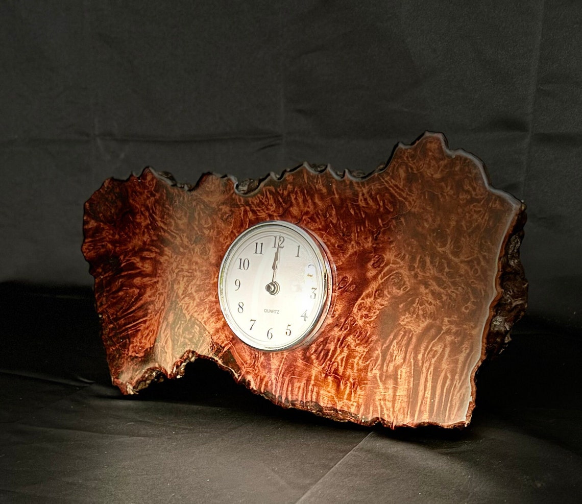 Redwood Burl Clock - Etsy