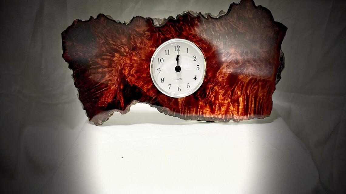 Redwood Burl Clock - Etsy