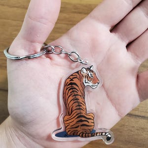 Bengal Tiger Acrylic Keychain - Etsy